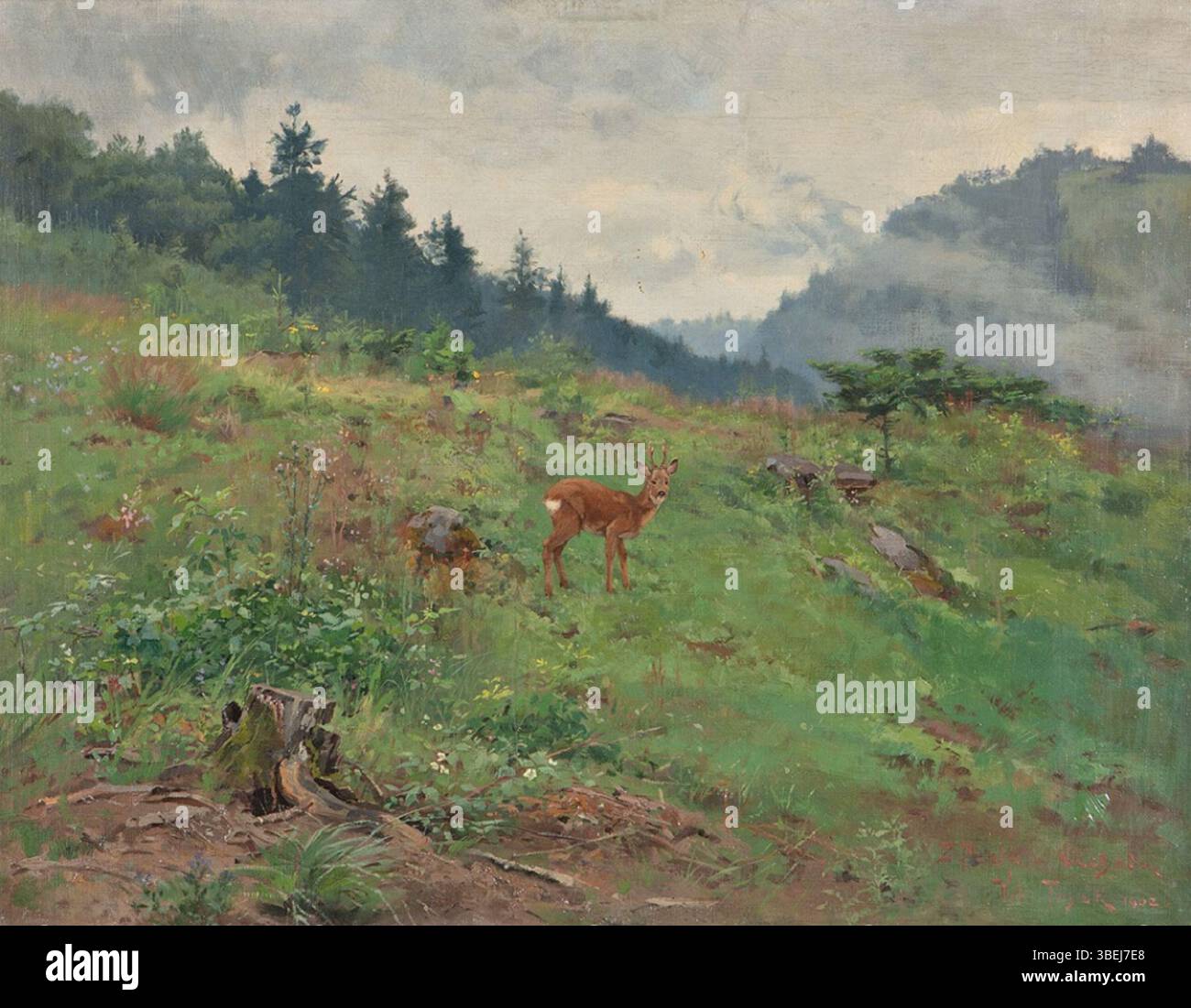 *Z Pekla u Náchoda* by Vilém Trsek (1902) depicts a dramatic rural ...