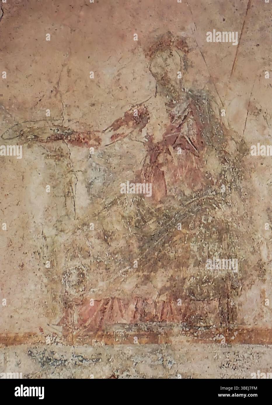This depiction of a middle figure from the upper zone of the north wall ...