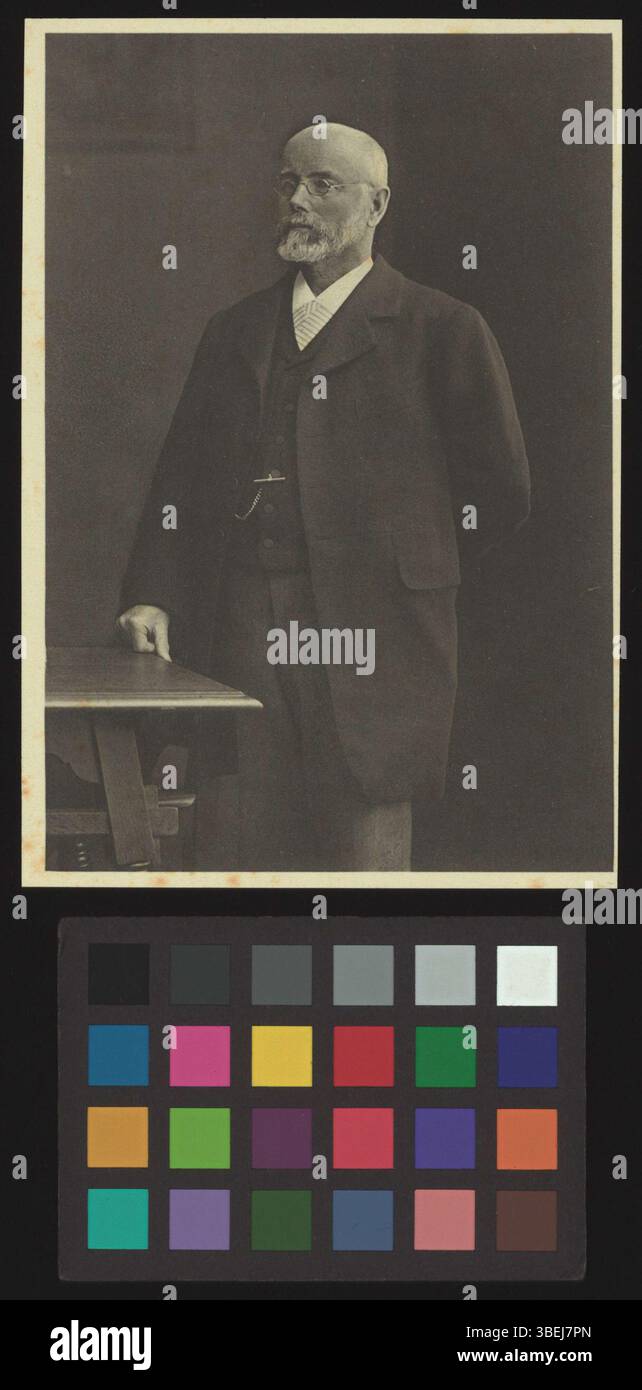 This black and white photograph, taken between 1900 and 1914, depicts ...