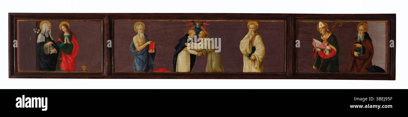 Renaissance predella painting by Vincenzo di Antonio Frediani depicting ...