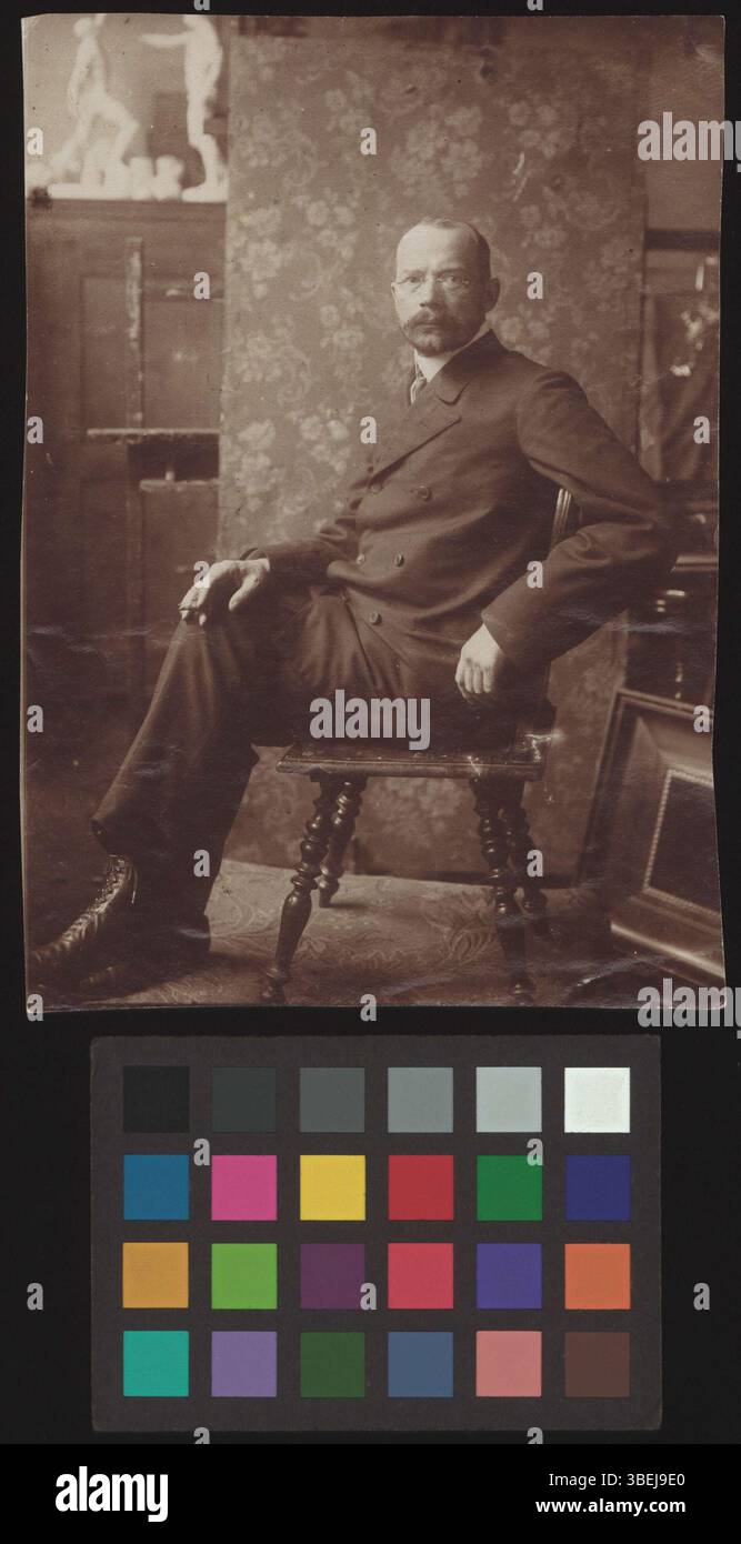 This black-and-white photograph from circa 1907 features Wilhelm His ...