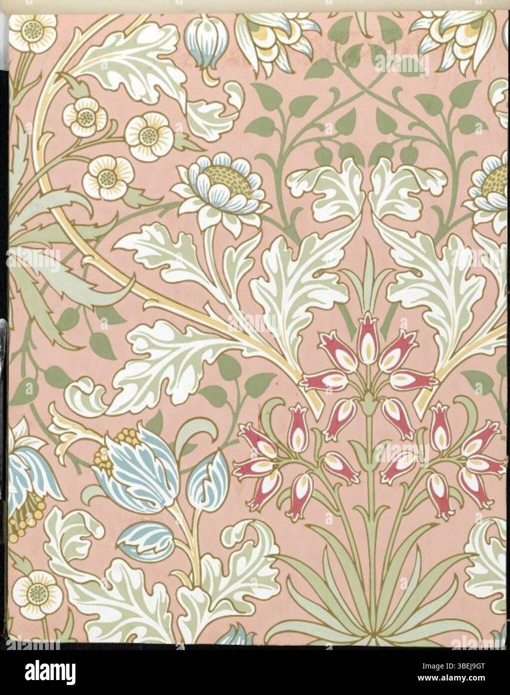 Page 29 of Morris & Co. Wallpaper Sample Book 1 features the 'Hyacinth ...