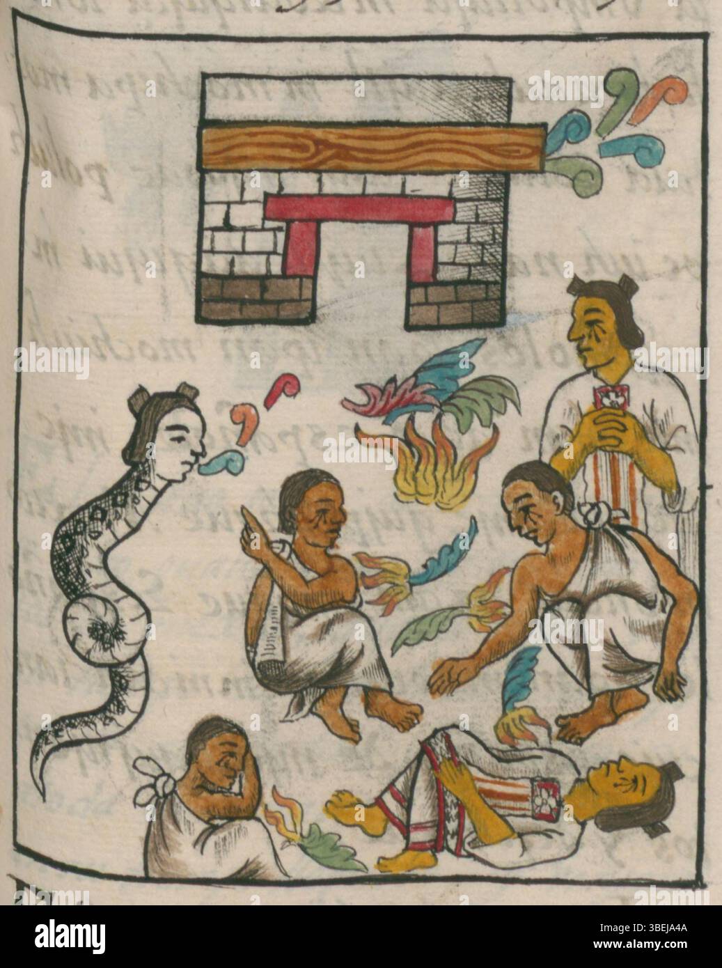 16th-century Florentine Codex illustration depicting the deity ...