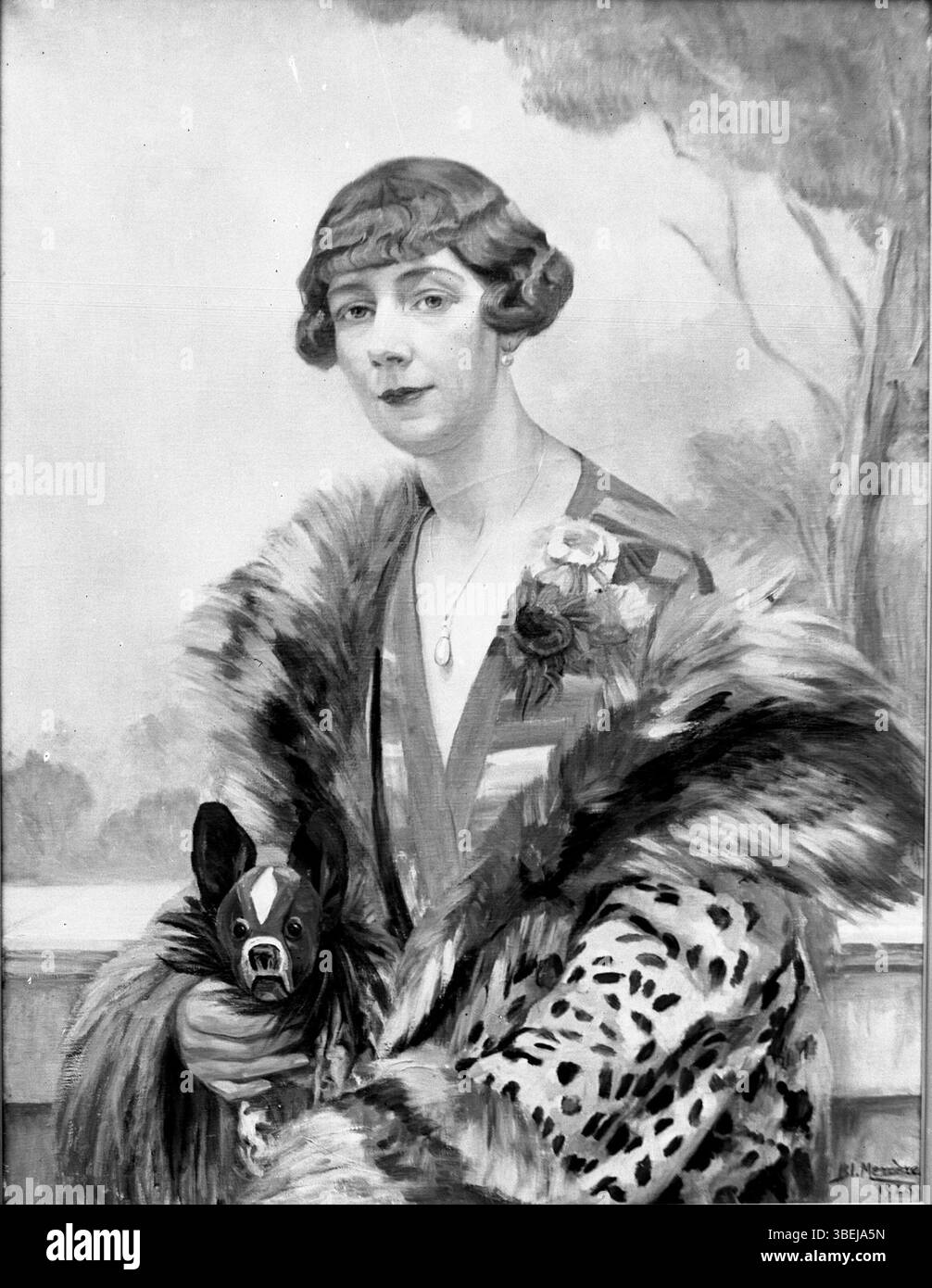 This portrait, painted by Blanka Mercère before 1937, depicts Countess ...