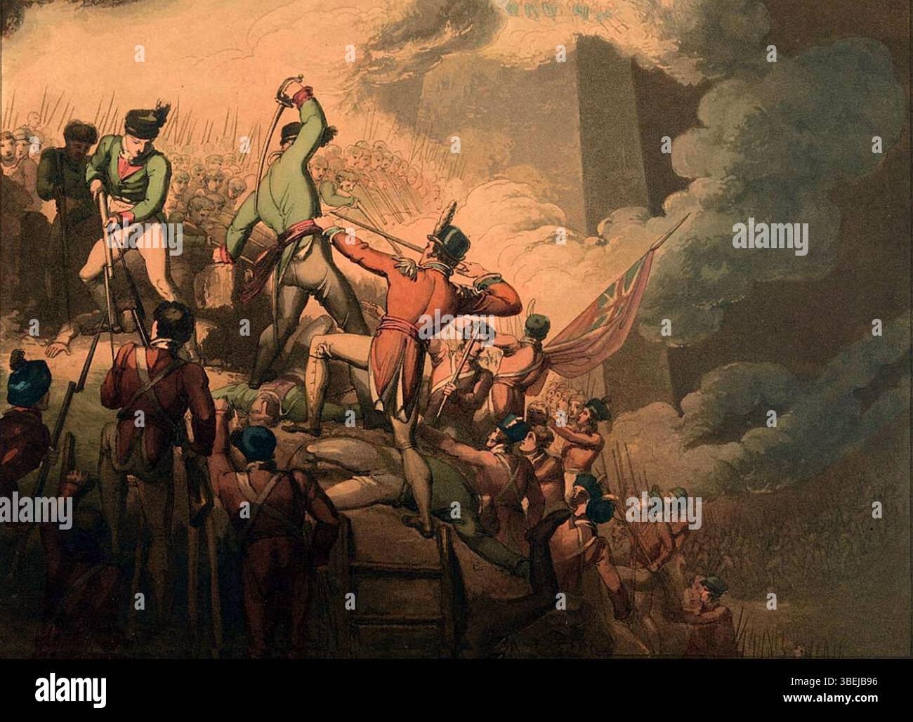This depiction by R. Westall captures Major General Sir Thomas Picton ...