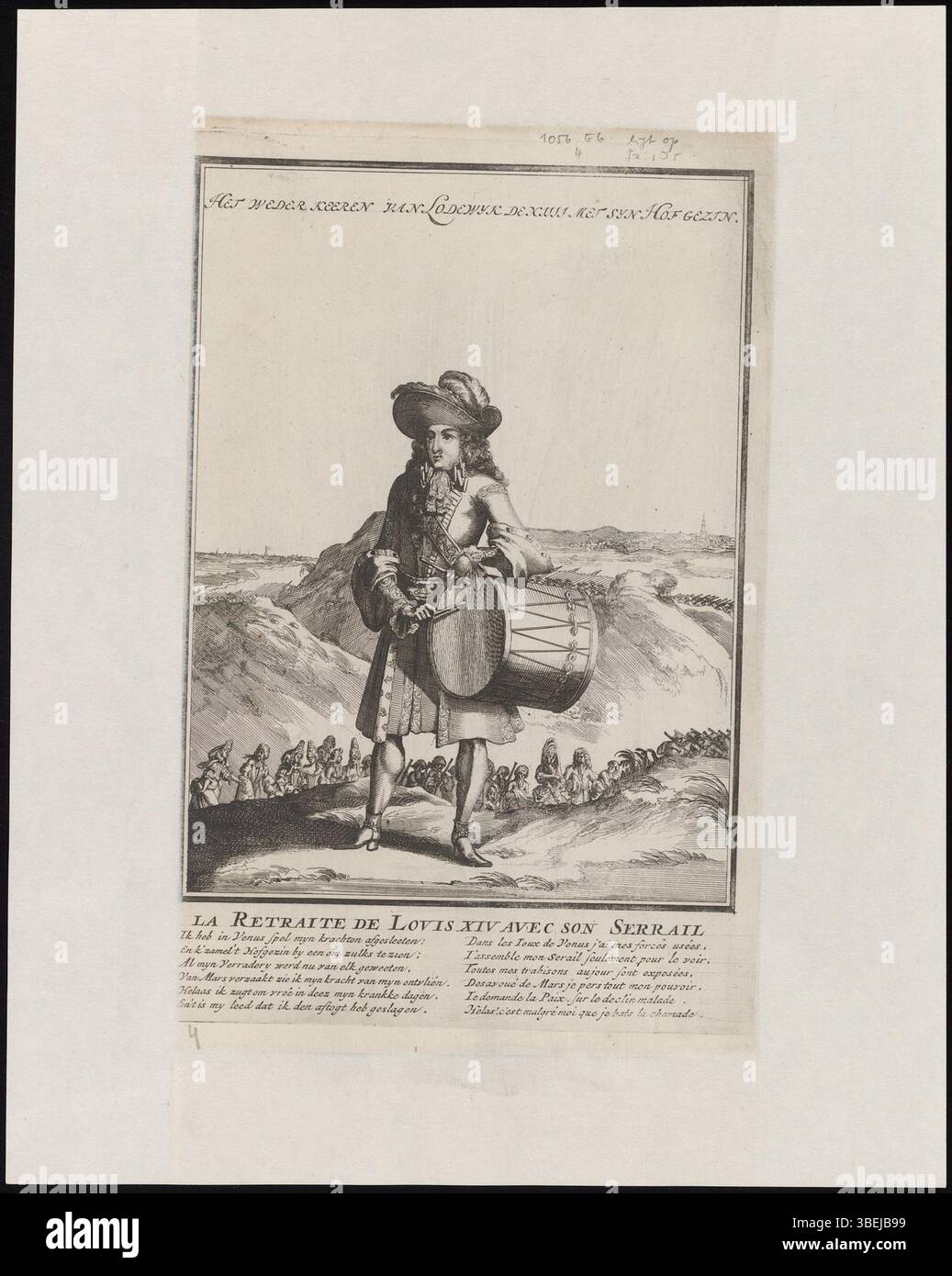 The return of Louis XIV with his court, known as 'La retraite de Louis ...
