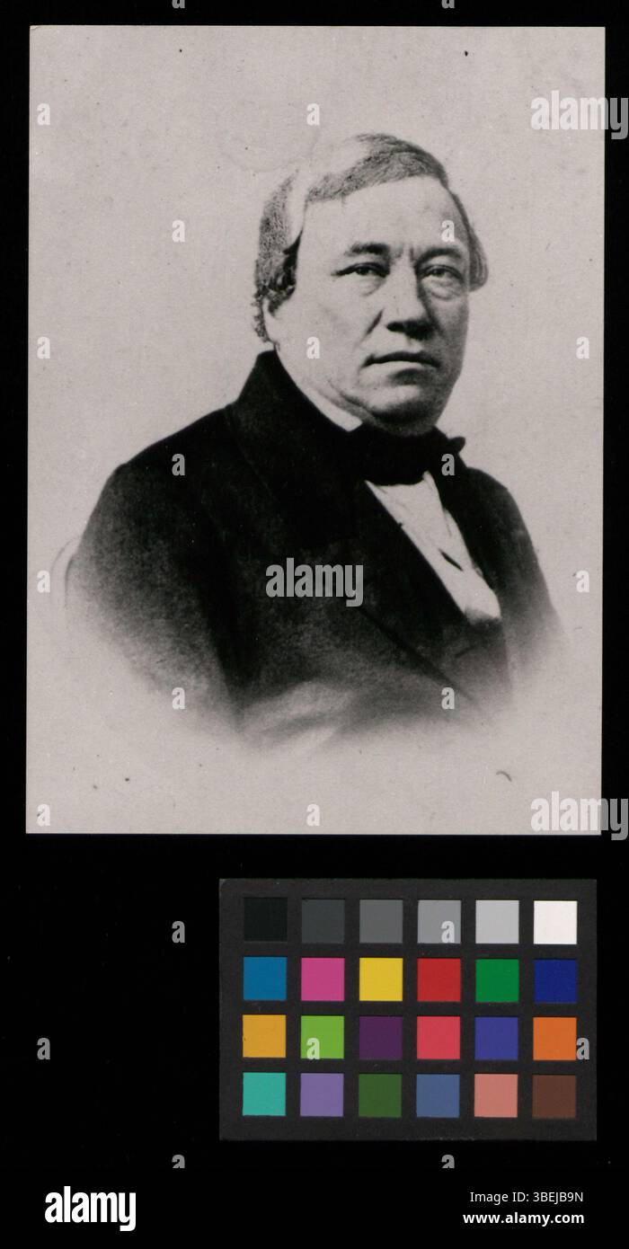 This black-and-white reproduction photograph of Alexander Clavel-Oswald ...