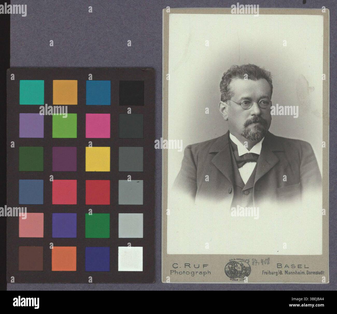 This albumin print photograph of Albert Burckhardt-Finsler, taken between 1890 and 1910 ...