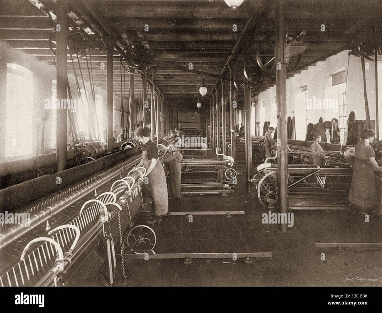Photograph of Brandt Textile Factory in Odense, Denmark, around 1900 ...