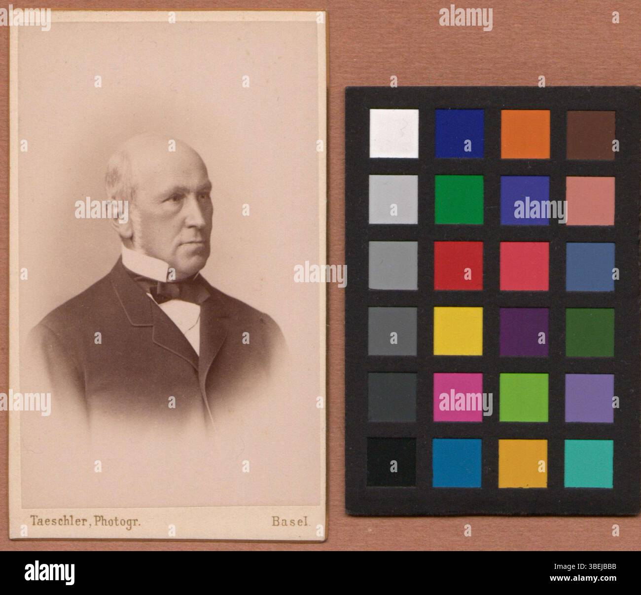 This photograph, taken between 1889 and 1909, depicts Albert Riggenbach ...