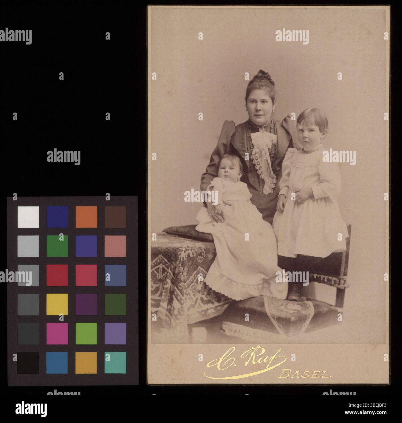 This circa 1892 black and white photograph shows Maria Rosalia ...