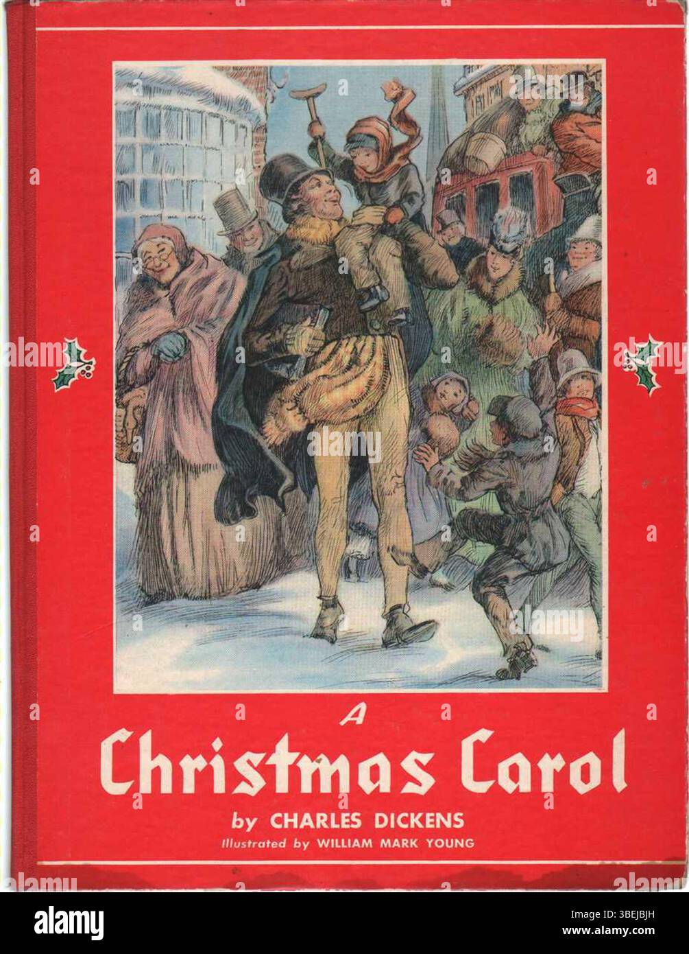 Cover illustration of Charles Dickens’ *A Christmas Carol*, created by ...