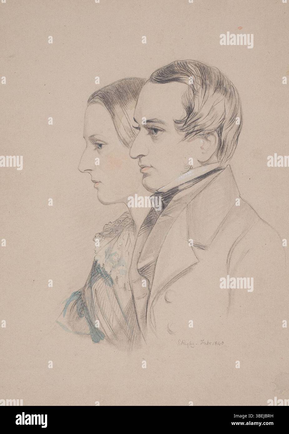 Drawing by Elizabeth Rigby (Lady Eastlake) of Prince Grigori Petrovich ...