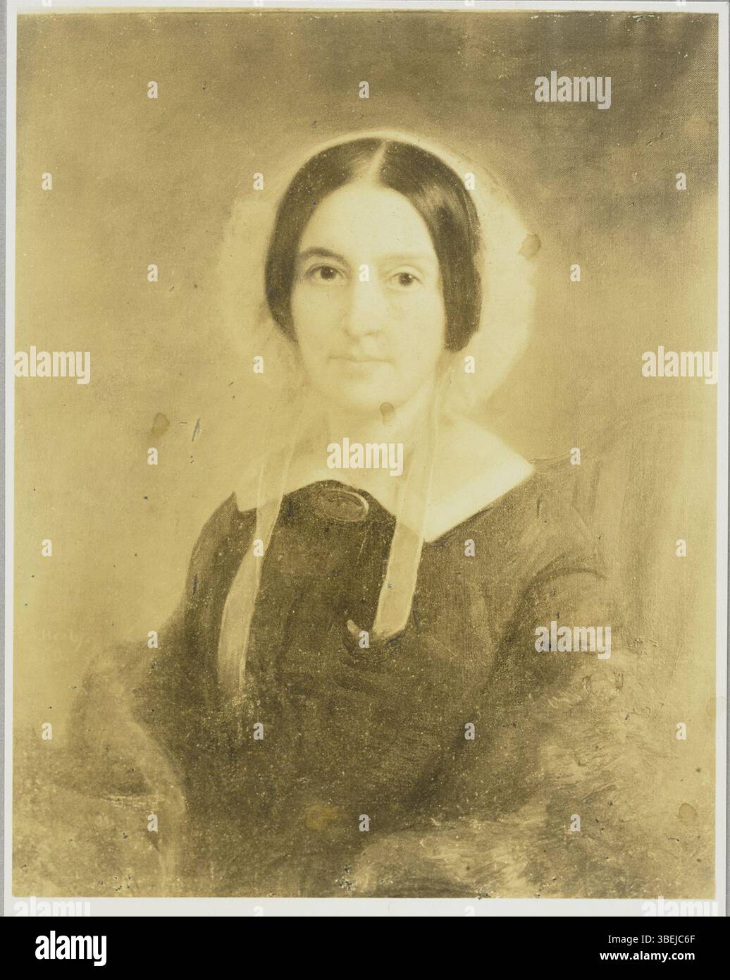 Portrait of Esther Maria Coxe, wife of Lorenzo Lewis, painted in 1860 ...