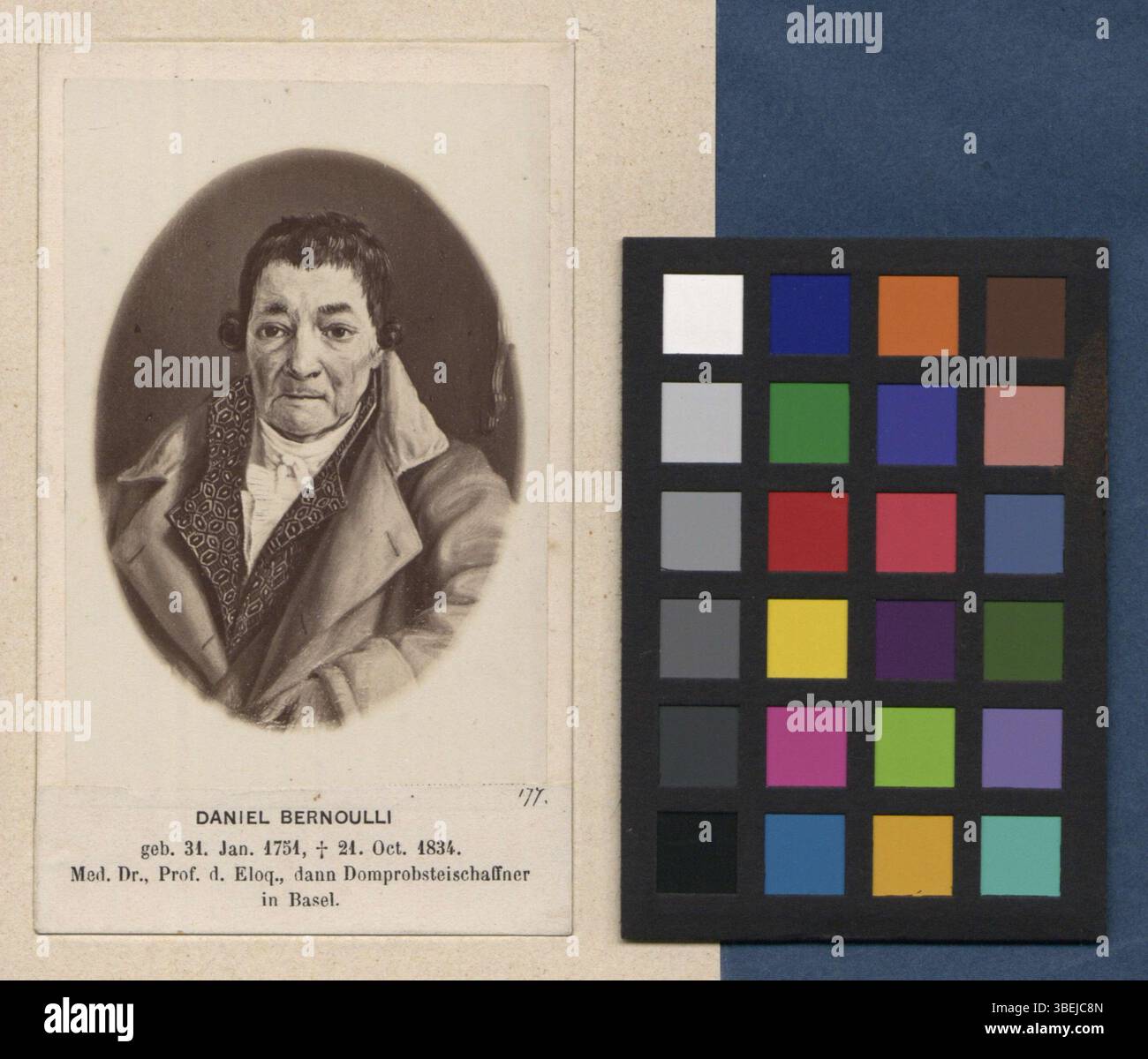 The portrait of Daniel Bernoulli (1700–1782), a Swiss mathematician and ...