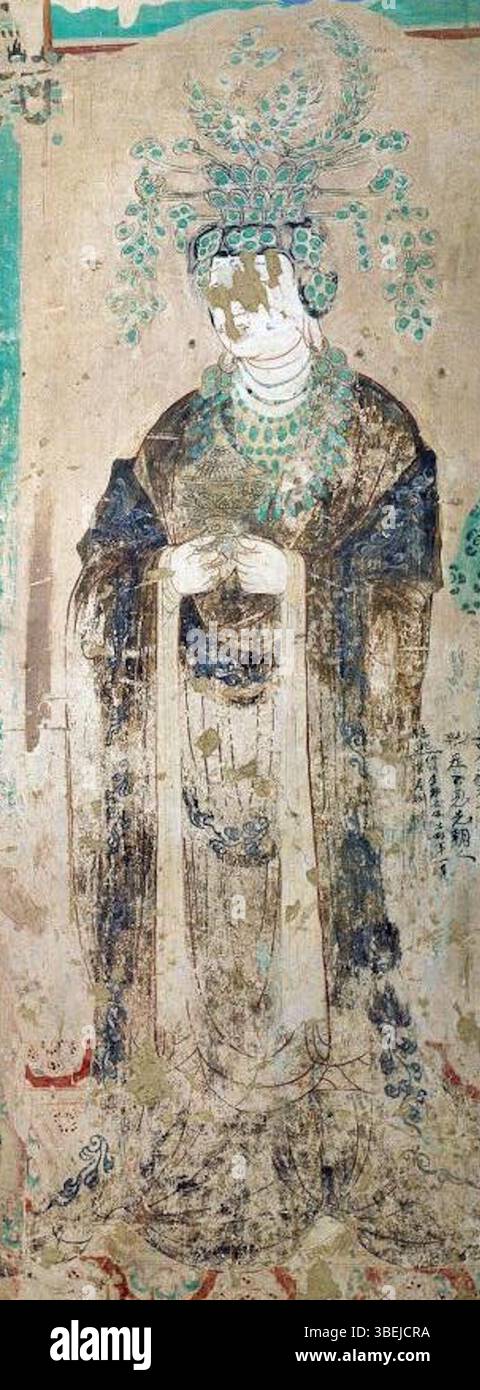 Queen consort Ts'ao, wife of Via' Sabhava, King of Khotan, was a ...