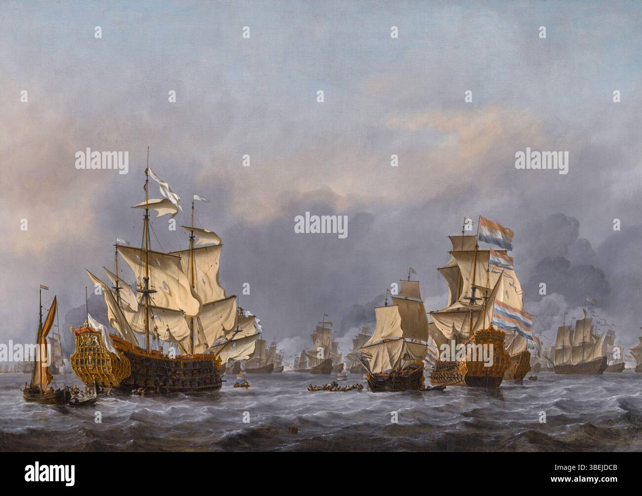 This painting by Willem van de Velde the Younger, *The Surrender of the ...