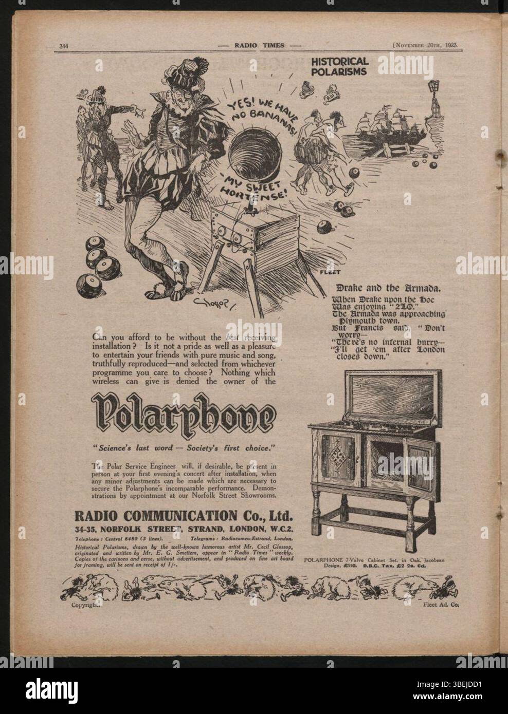 This full-page Polarphone advert in The Radio Times, dated November 30 ...