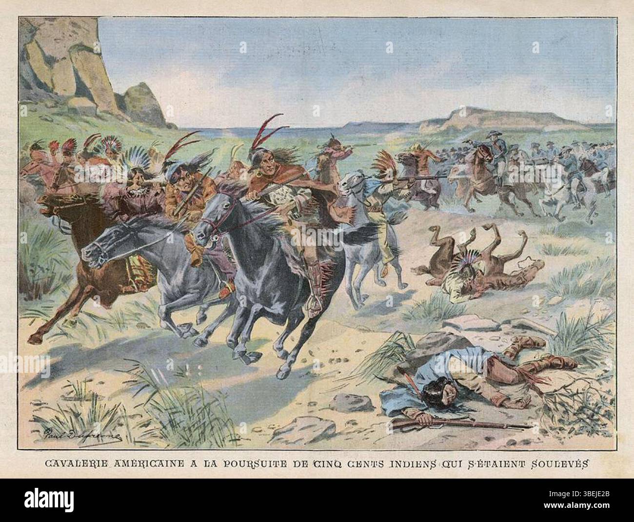 This illustration, titled 'A Rising of the Chickasaw People', was ...