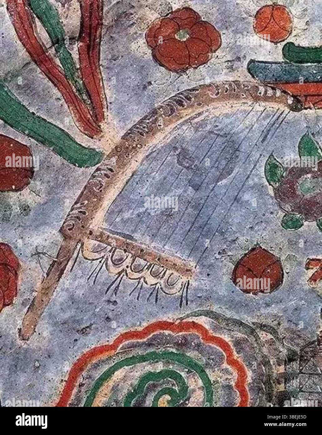 This artwork from Dunhuang Cave 225, dating back to the Tang Dynasty ...