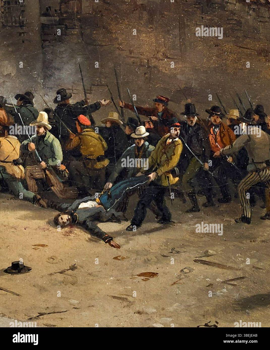 This historical event depicts Lt. Col. Miletz, who was shot dead by the ...