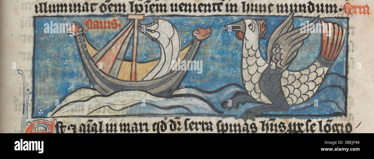 This 13th-century bestiary illustration from the British Library shows ...