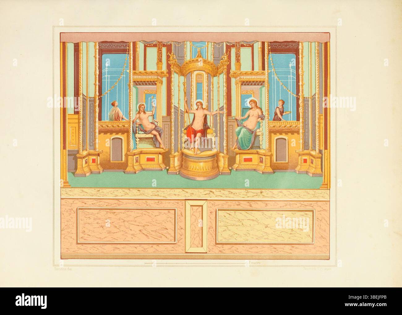 This illustration shows the House of Apollo in Pompeii, created by ...