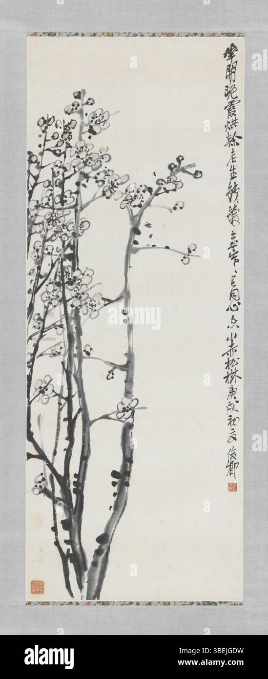 This 1910 painting by Wu Chang-shuo demonstrates his mastery of Chinese ...