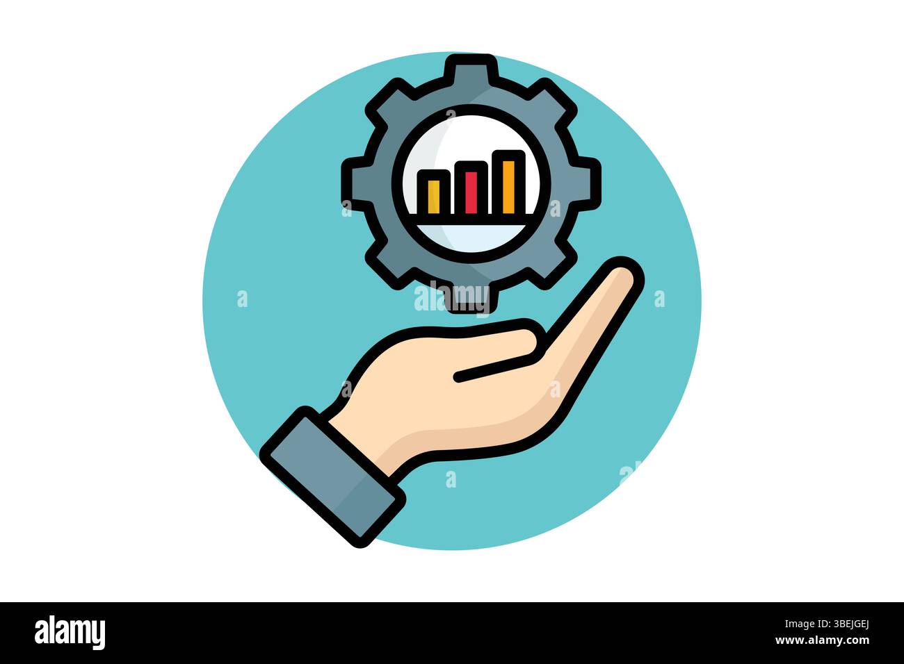 Impact icon. colored outline icon style. icon related to branding ...