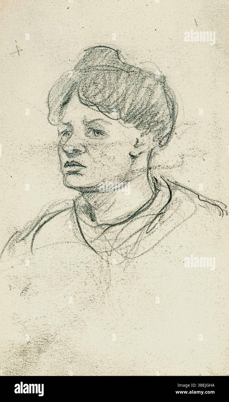 This portrait of a woman by Theo van Doesburg, created around 1907 ...