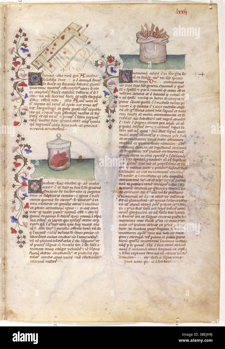 Page f.072r from the *Casanatense 459* manuscript, dating to between ...