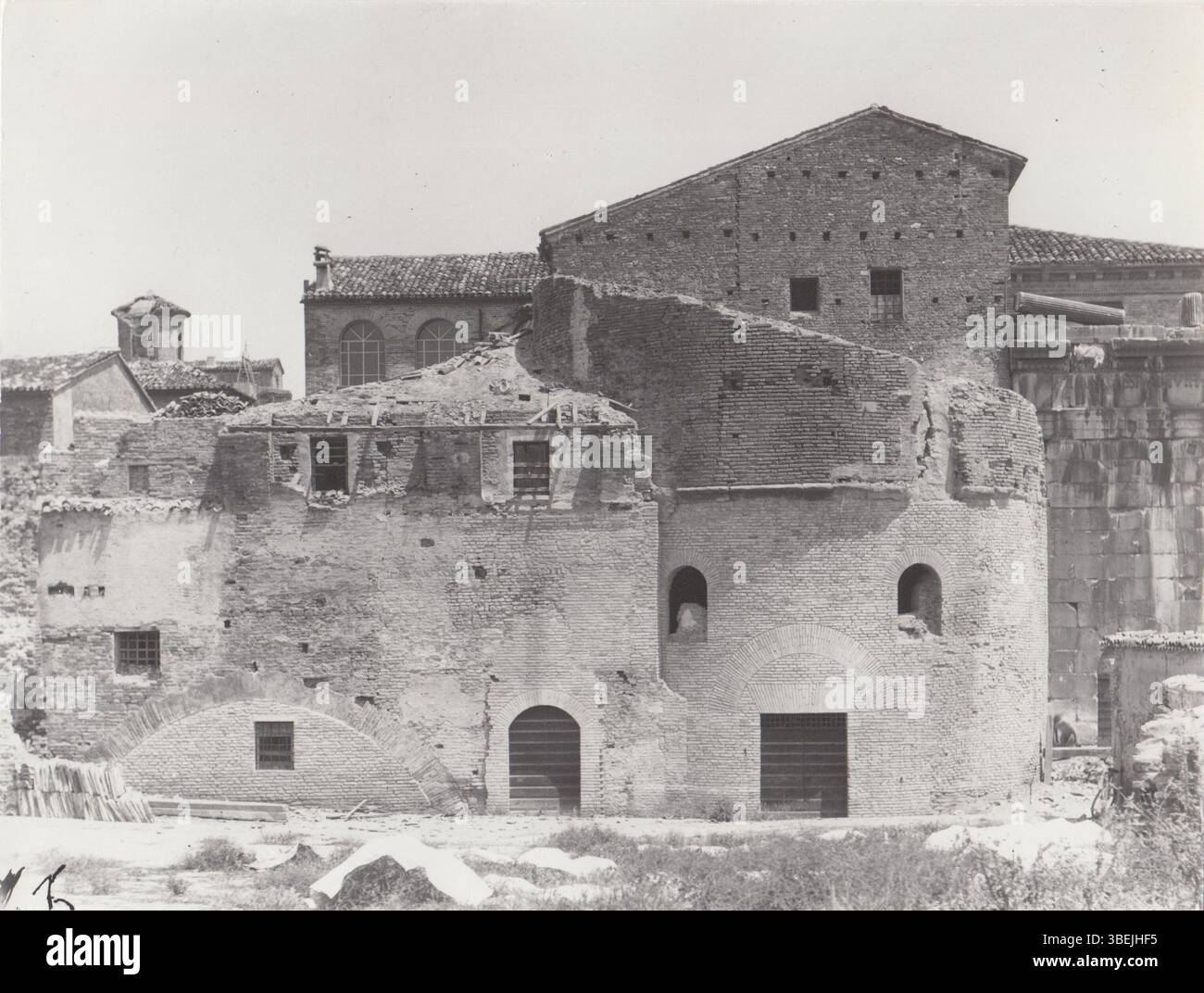 Photograph circa 1930 by Abele Cerasoli showing buildings adjacent to ...
