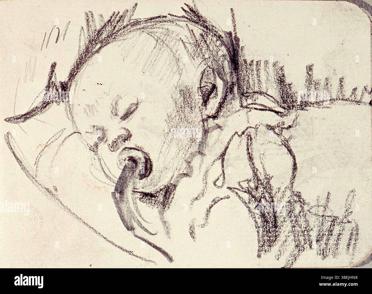 In 'Baby with a Pacifier' (1909), Theo van Doesburg captures the ...