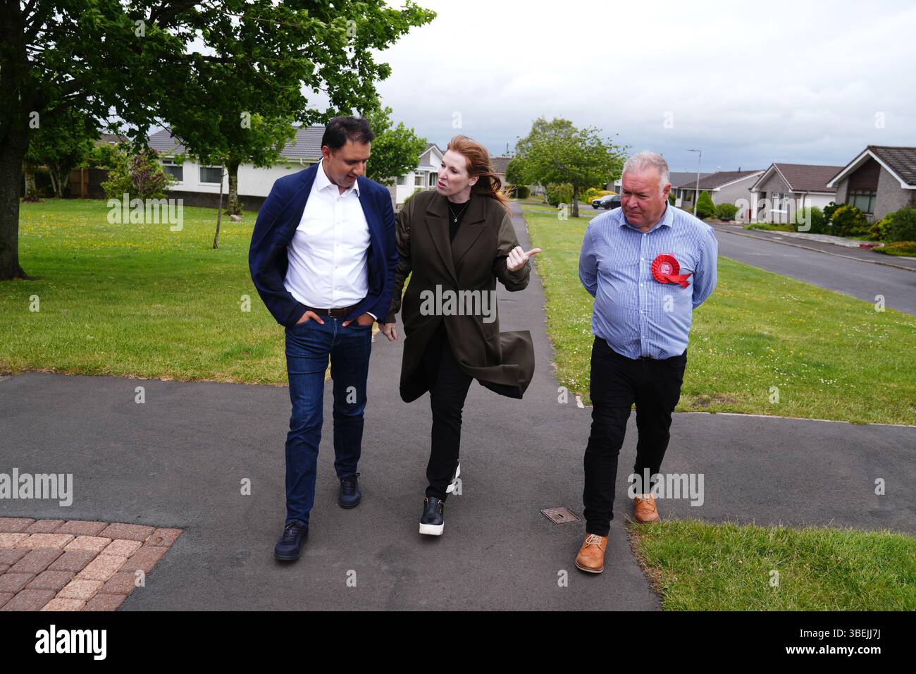 Deputy Prime Minister Angela Rayner with Scottish Labour leader Anas ...