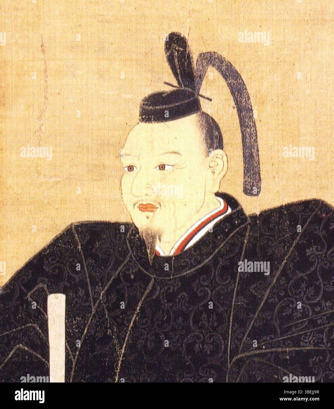 This 17th-century portrait, possibly of the samurai Hosokawa Katsumoto ...