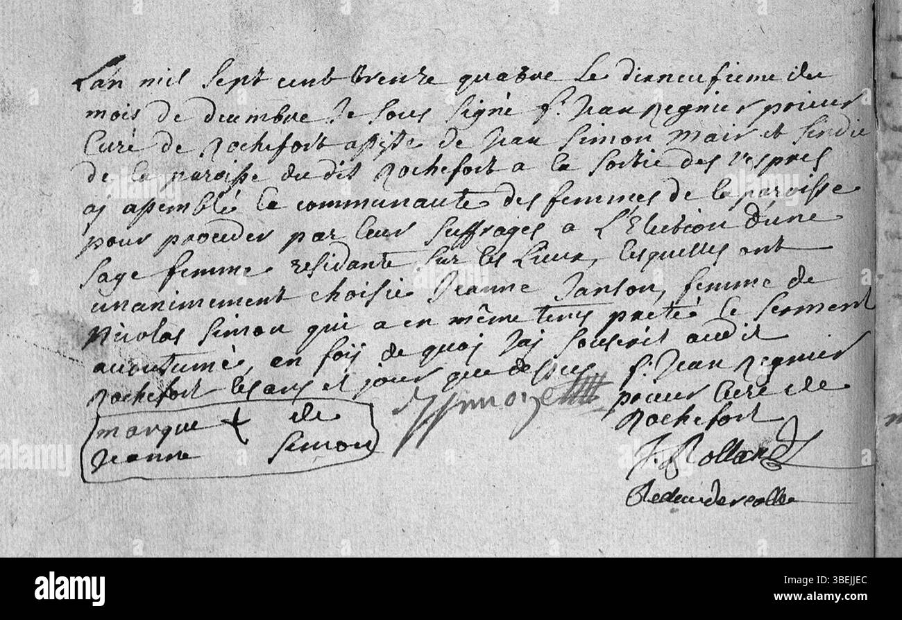 Official document dated December 19, 1734, recording the appointment of ...