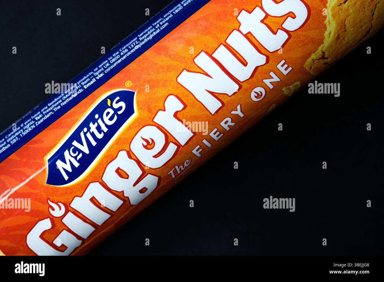 London UK, May 29 2025, Packet Of Traditional McVities Spicy Ginger Nut ...