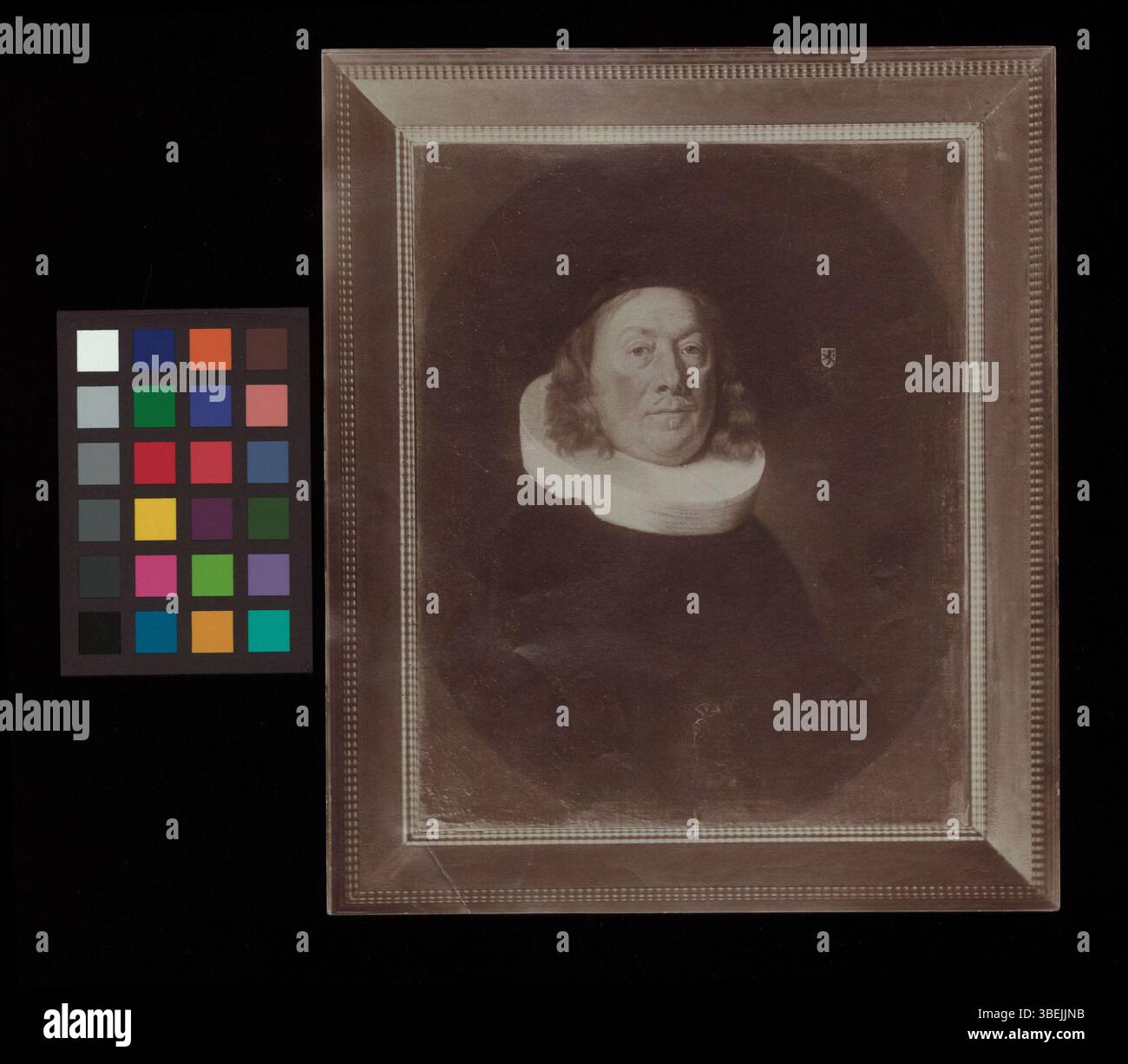 This black-and-white reproduction of a painting depicts Abel Socin ...