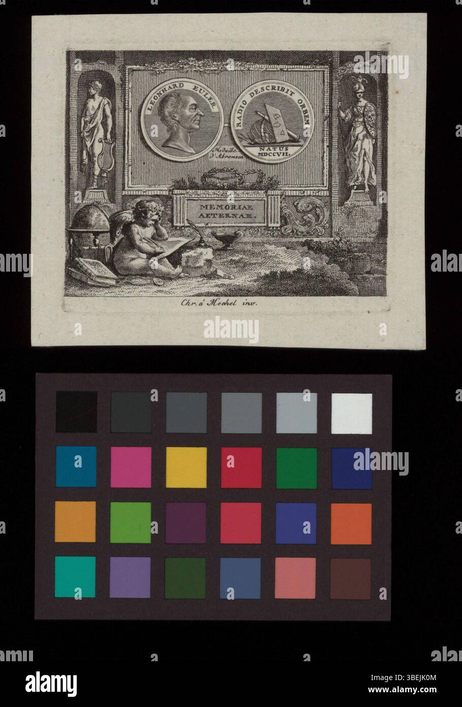 This copper engraving, created between 1783 and 1817, portrays the ...