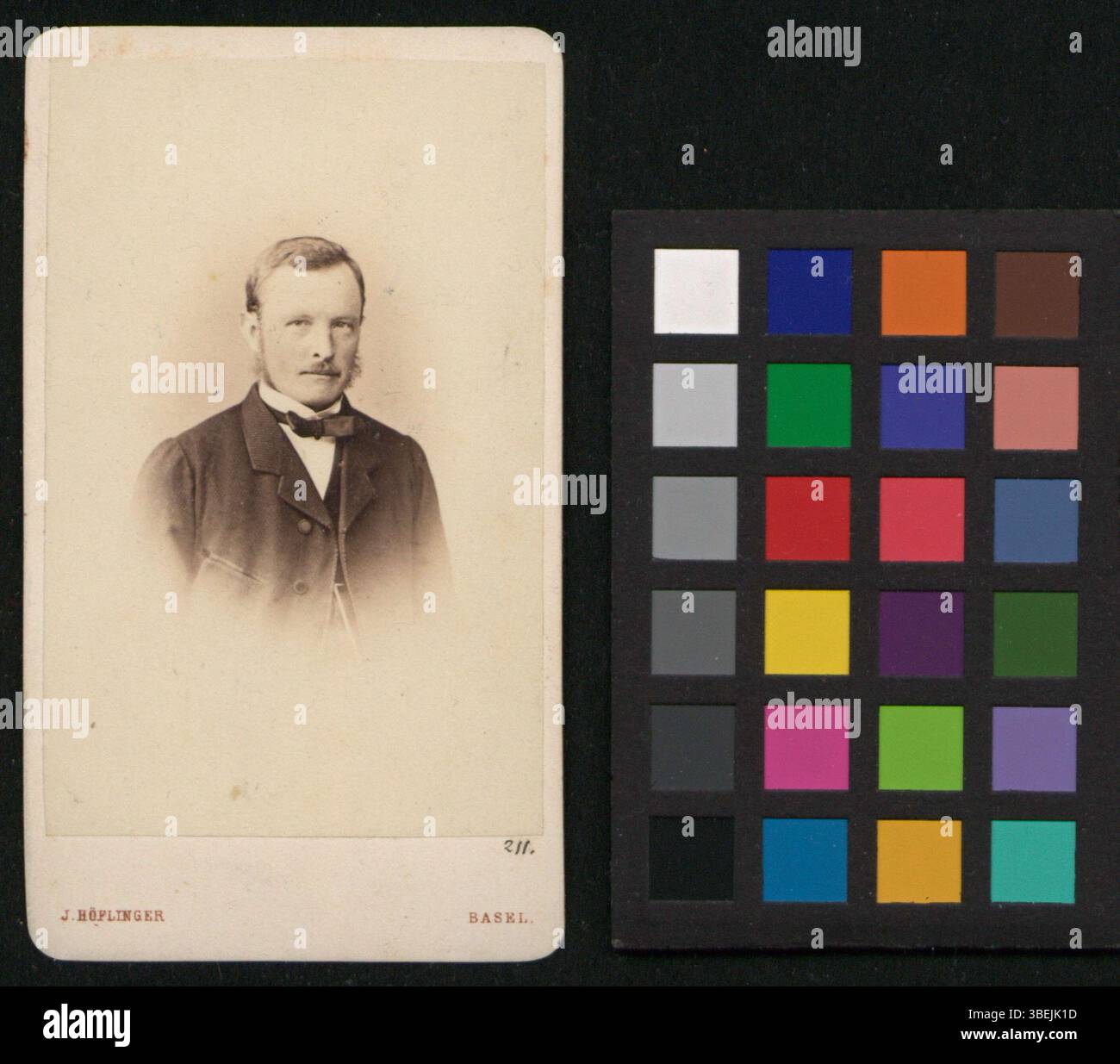 This portrait of Heinrich Schiess, taken between 1850 and 1870, is a ...