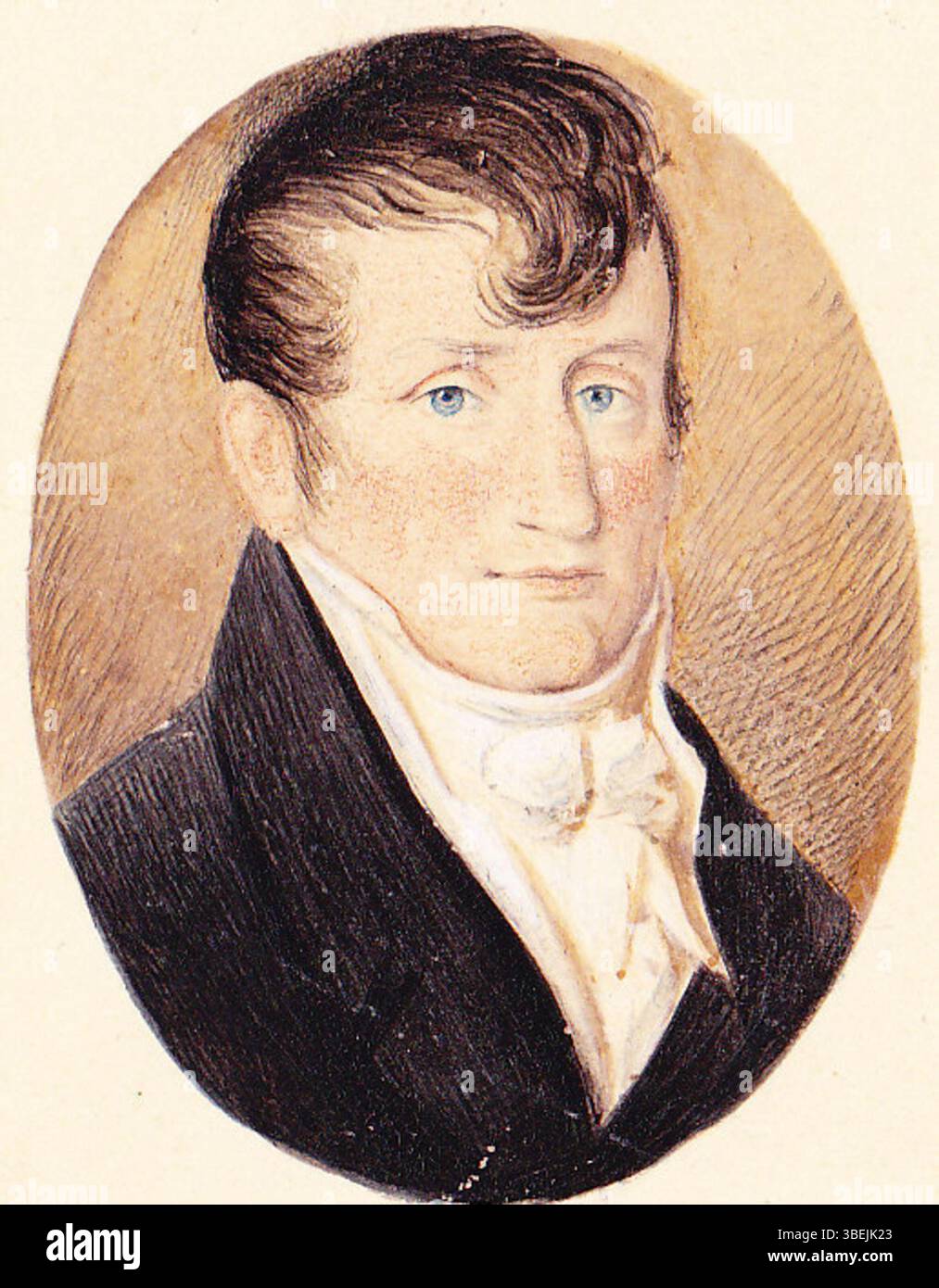 This 1815 portrait by Ulf Paul Kewenter depicts Hans Christopher ...