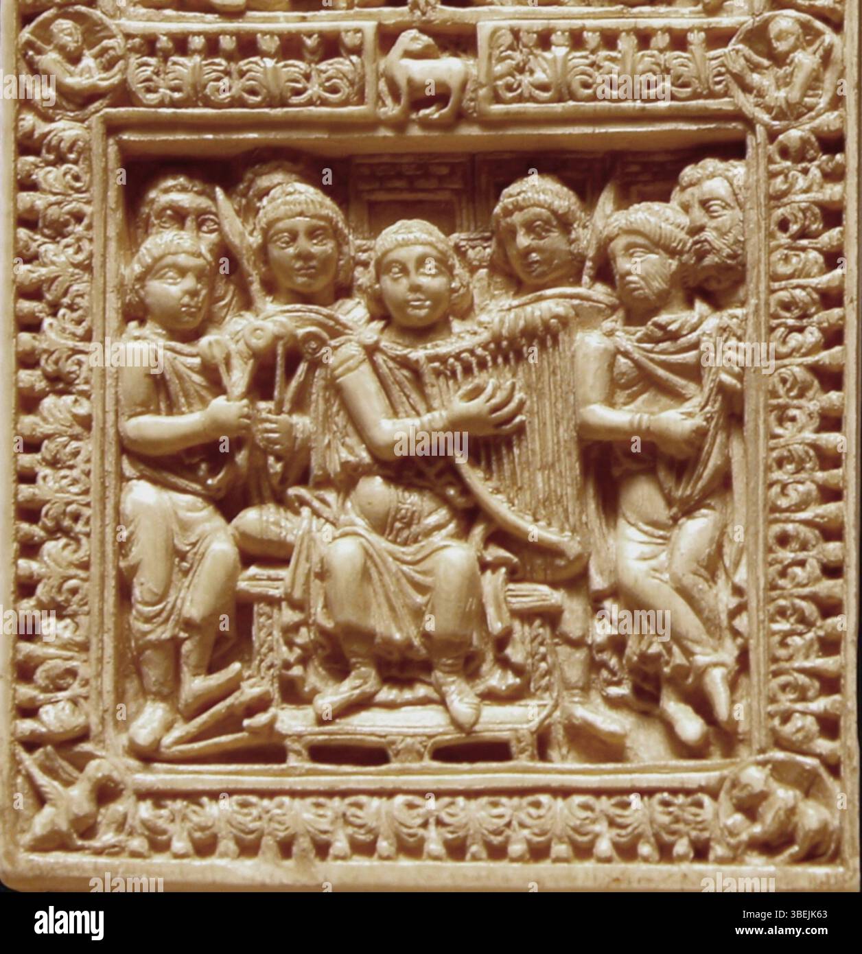 This 8th-century artwork, housed at the Louvre, depicts King David ...