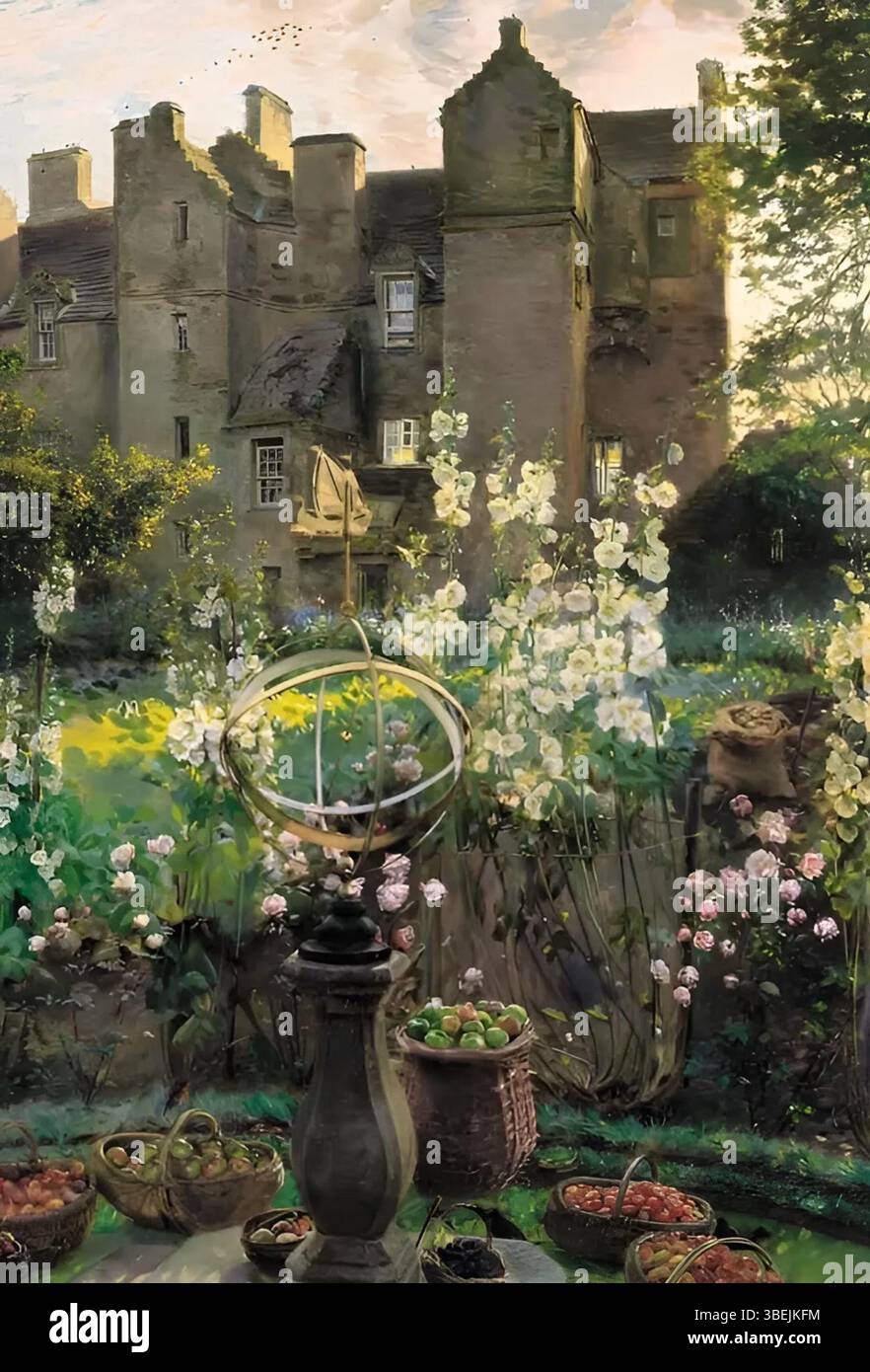 John Henry Lorimer’s painting of Kellie Castle garden depicts the lush ...