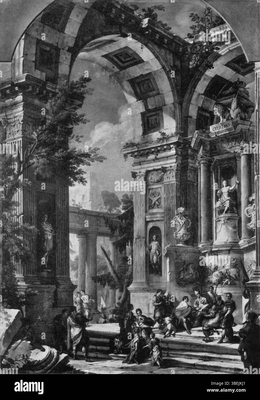 Antonio Balestra's allegorical tomb of William III of Orange, created ...