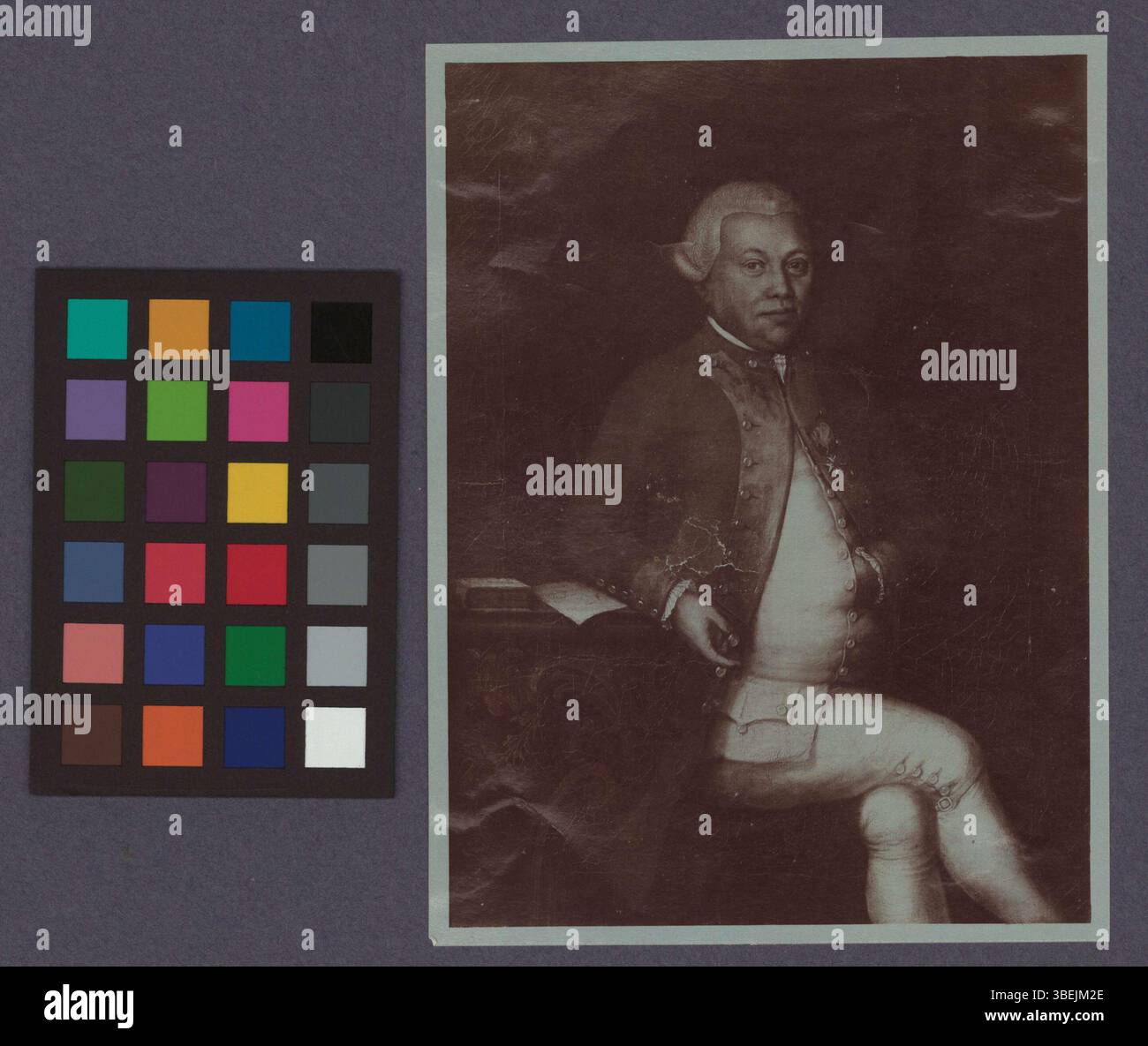 This black-and-white reproduction portrays Niklaus Eglinger, created ...