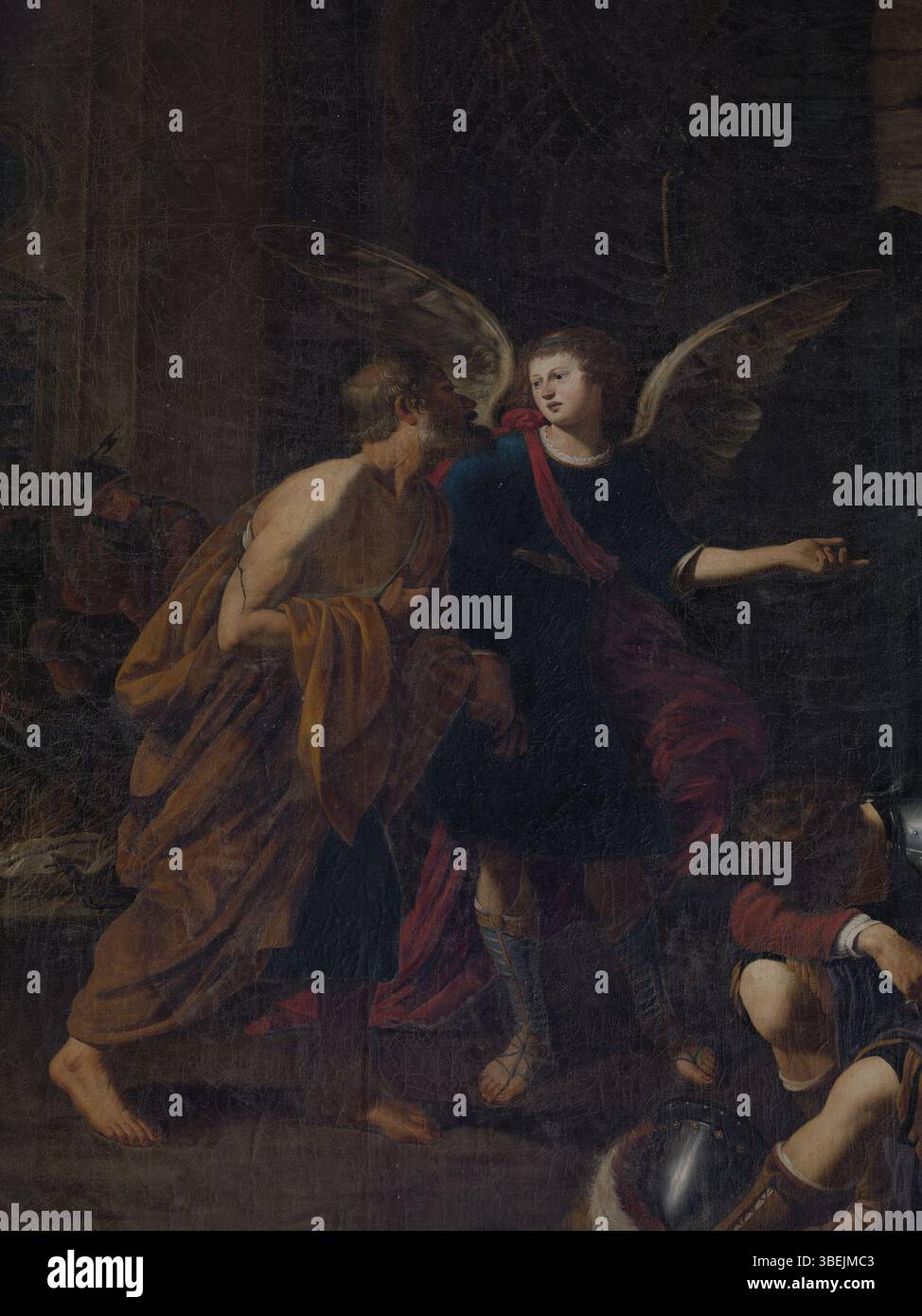 This painting, 'The Angel Liberating St. Peter from Prison', was ...