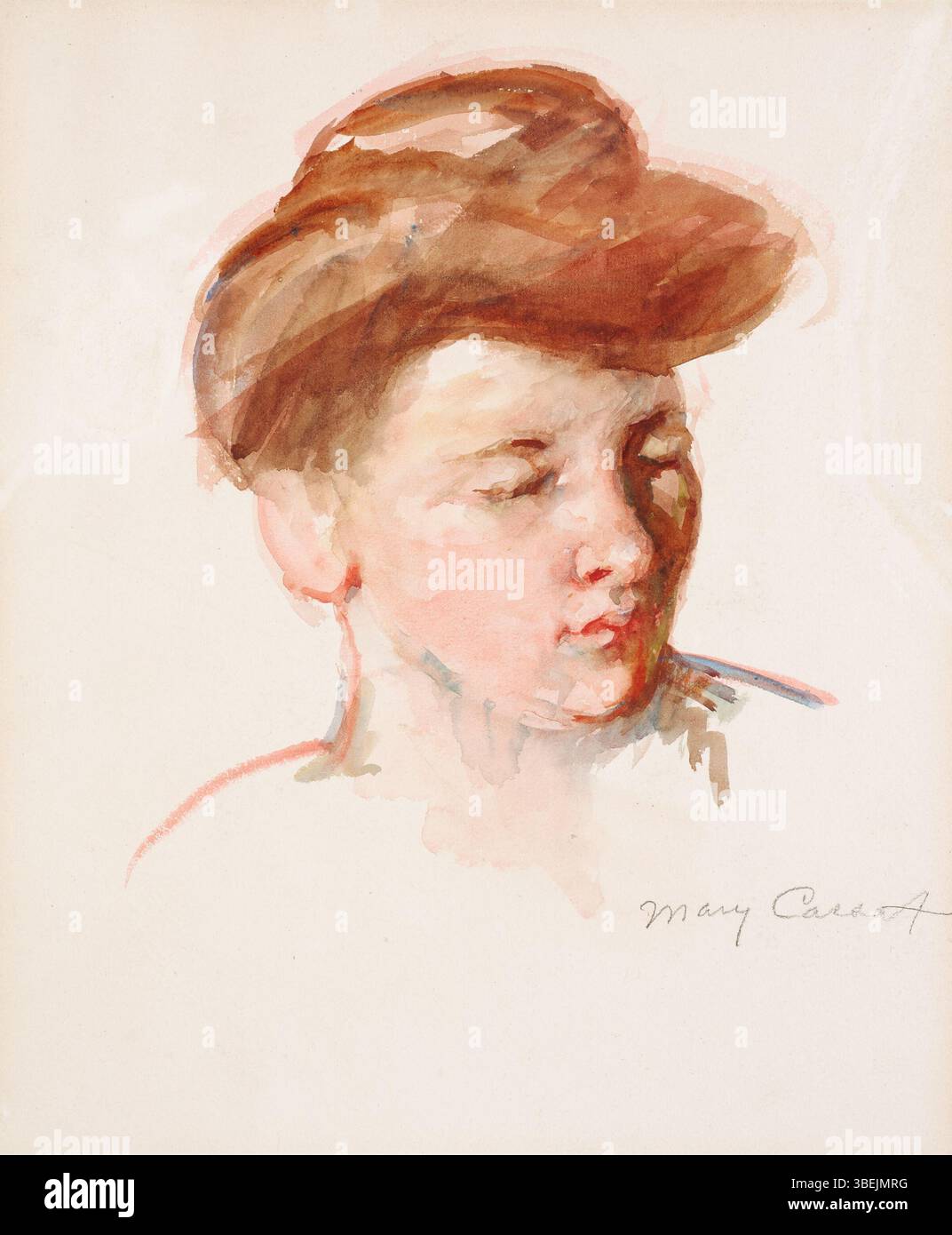 Mary Cassatt's *Sketch of Mother Jeanne's Head Looking Down (No. 2 ...