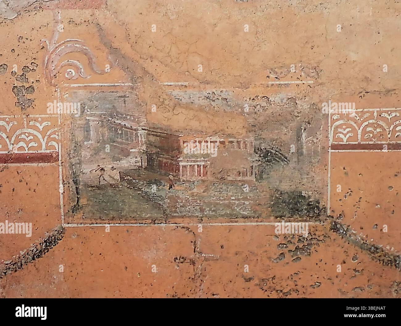 A 1st-century CE fresco from the East Wall of the House of the Small ...