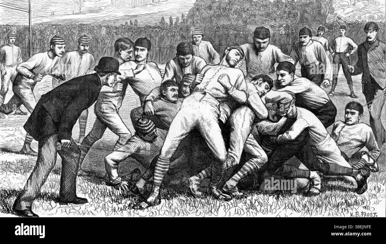 This wood engraving by Arthur B. Frost from 1879 depicts the Princeton ...