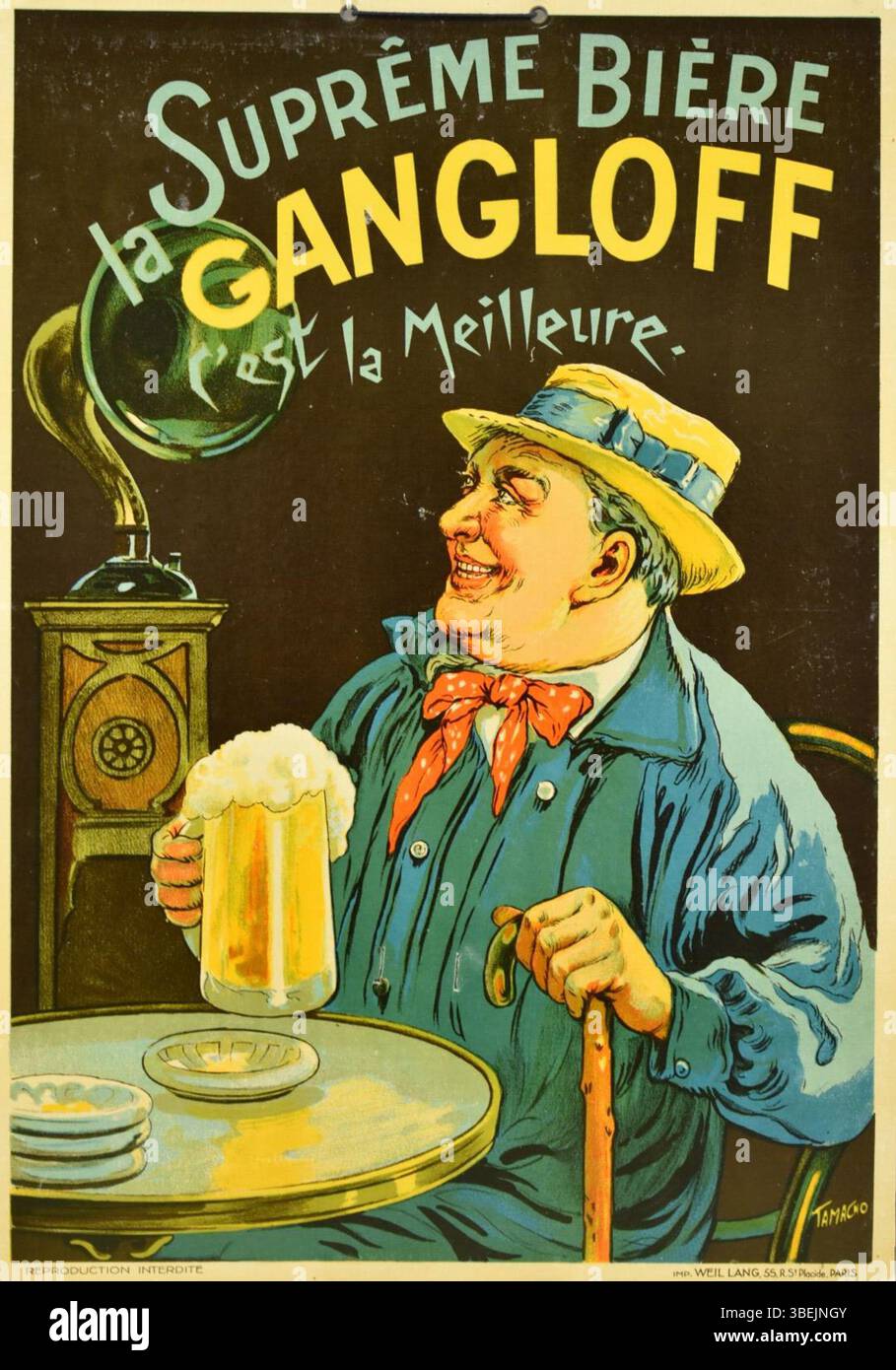 This advertisement poster by Francisco Tamagno from the 1920s promotes ...